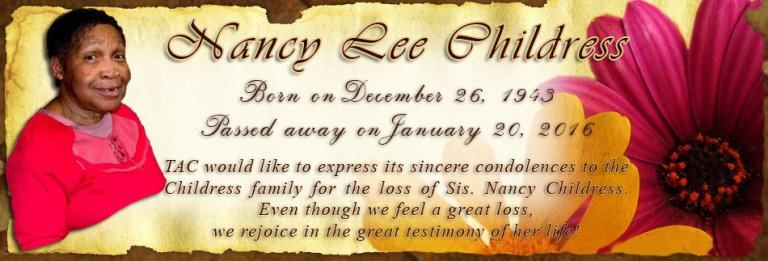 Nancy Childress - The Apostolic Church